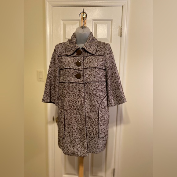 mac & jac | Jackets & Coats | Mac Jac Womans Browncream Wool Tweed ...